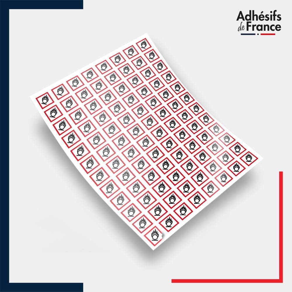 Planche d'étiquettes CLP - SGH03 - Risque comburant