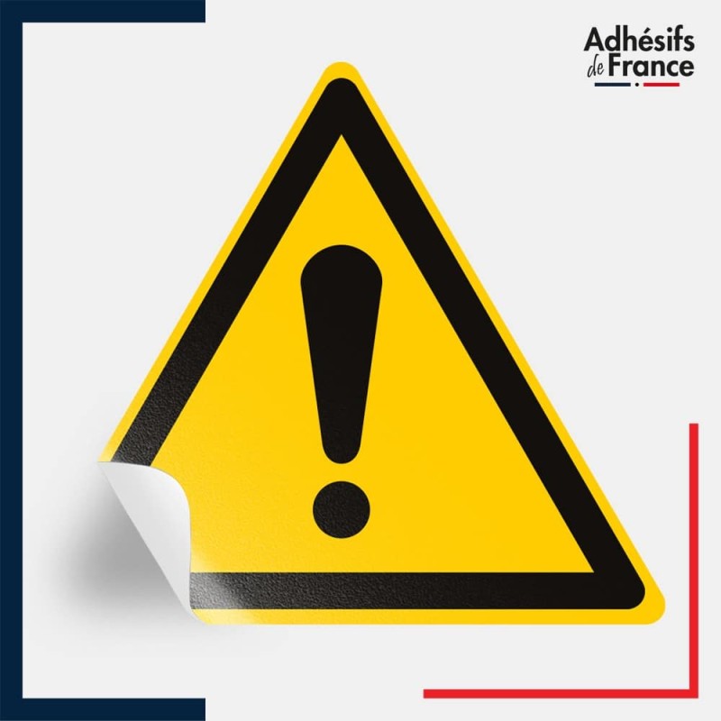 Adhésif - Danger général ! - Pictogramme Norme ISO 7010