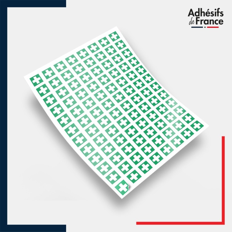 Planche d'étiquettes - Premiers secours - Pictogramme Norme ISO 7010