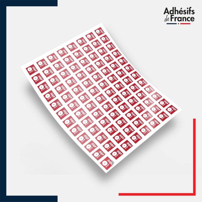 Planche d'étiquettes - Extincteur incendie fixe - Pictogramme Norme ISO ...