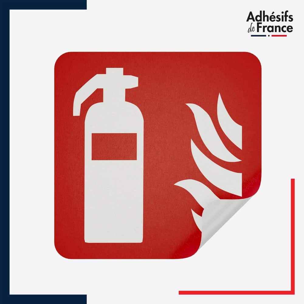 Rouleau d'étiquettes - Extincteur incendie - Pictogramme Norme ISO 7010